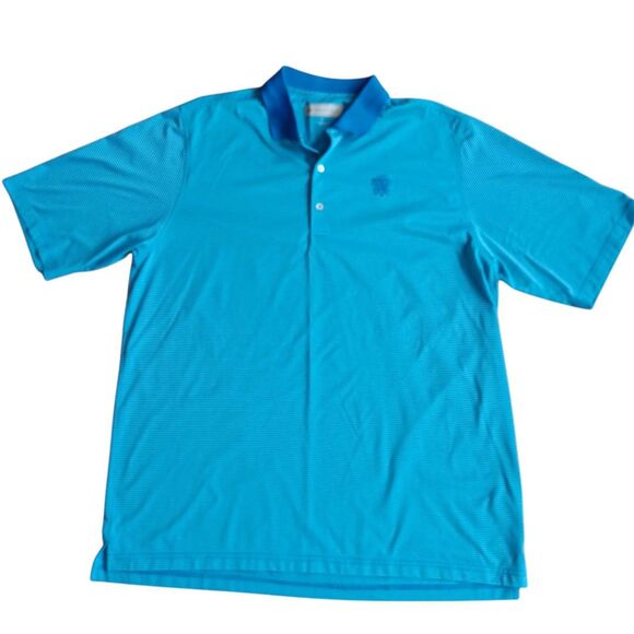 Donald Ross | Shirts | Donald Ross Polo Shirt Men Xl Blue White Stripe ...